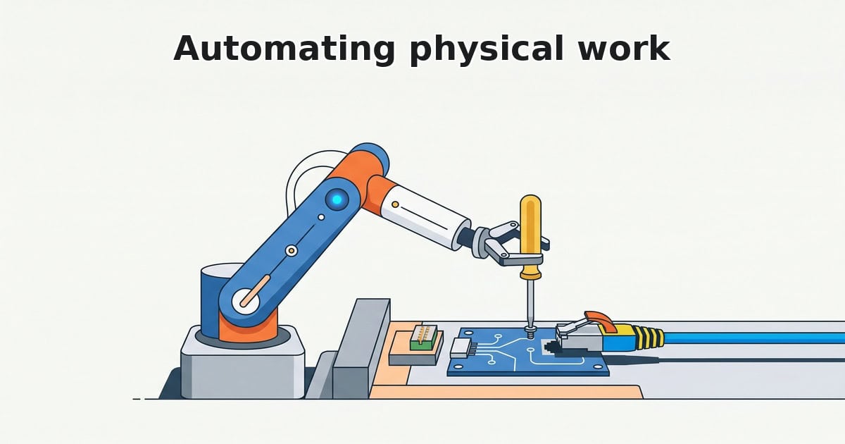 A Polish-founded robot drives screws faster than humans